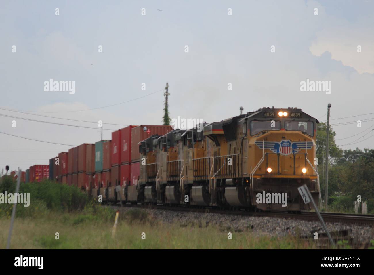 Freight Trains-Houston Texas Stock Photo - Alamy