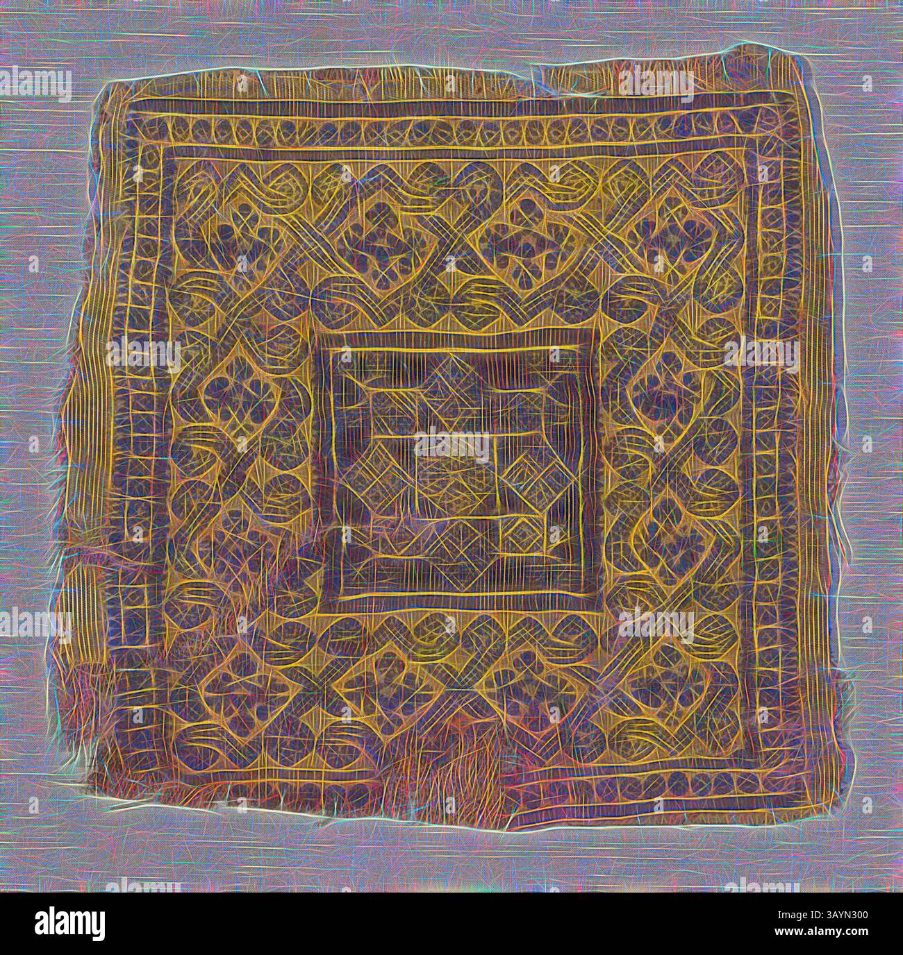 Mesmerizing pattern of interwoven geometric shapes hi-res stock ...
