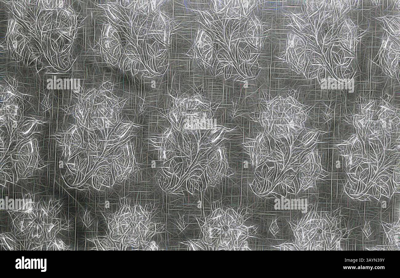 Delicate outlines of flowers intertwine hi-res stock photography and ...