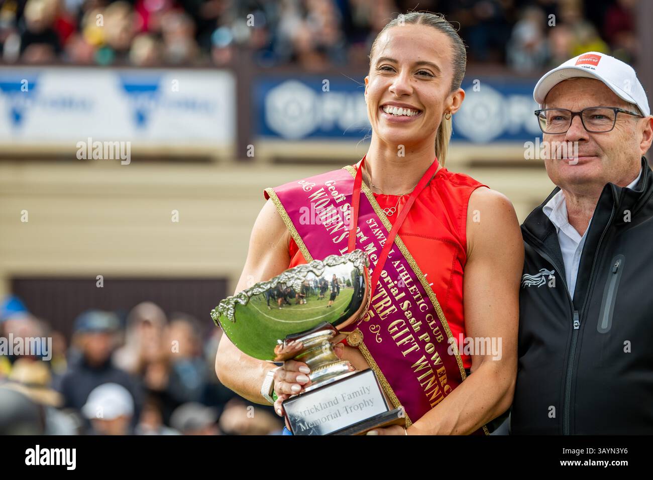 Stawell, Australia. 21st Apr, 2025. Bree Rizzo seen posing with ...