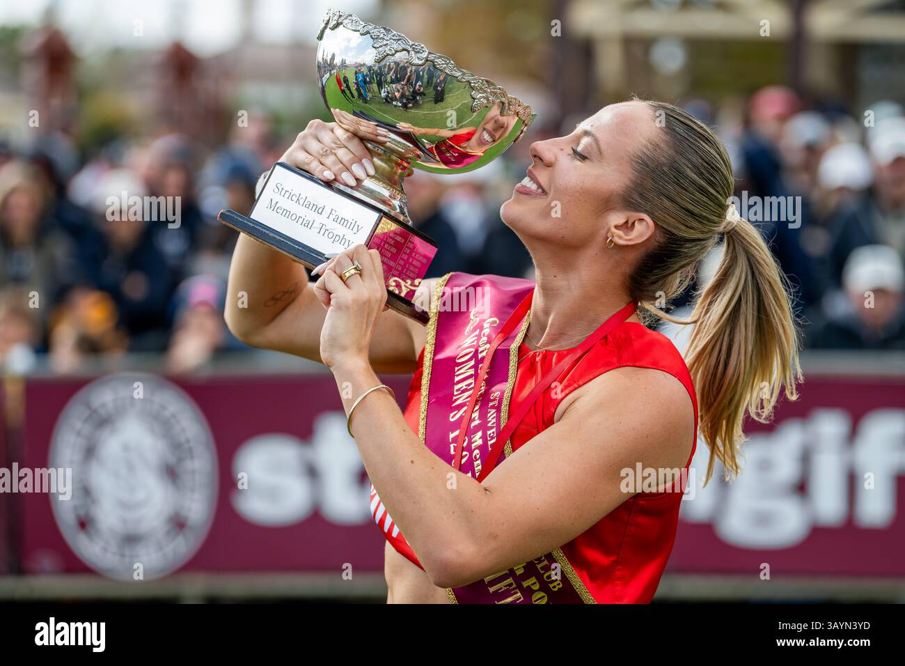 Stawell, Australia. 21st Apr, 2025. Bree Rizzo seen posing with the ...