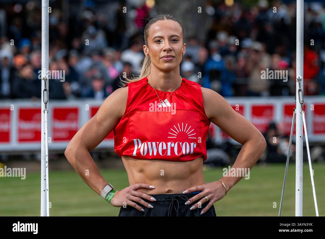 Bree Rizzo seen at the official presentation before the final of the ...