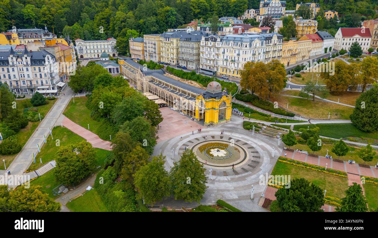 Marianske lazne marienbad aerial view hi-res stock photography and ...