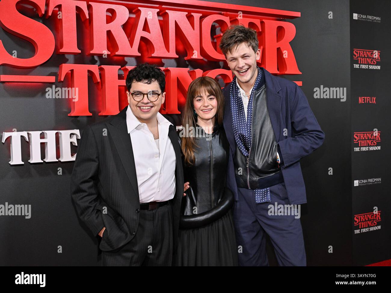 Cast members Juan Carlos, left, Alison Jaye and Burke Swanson attend ...