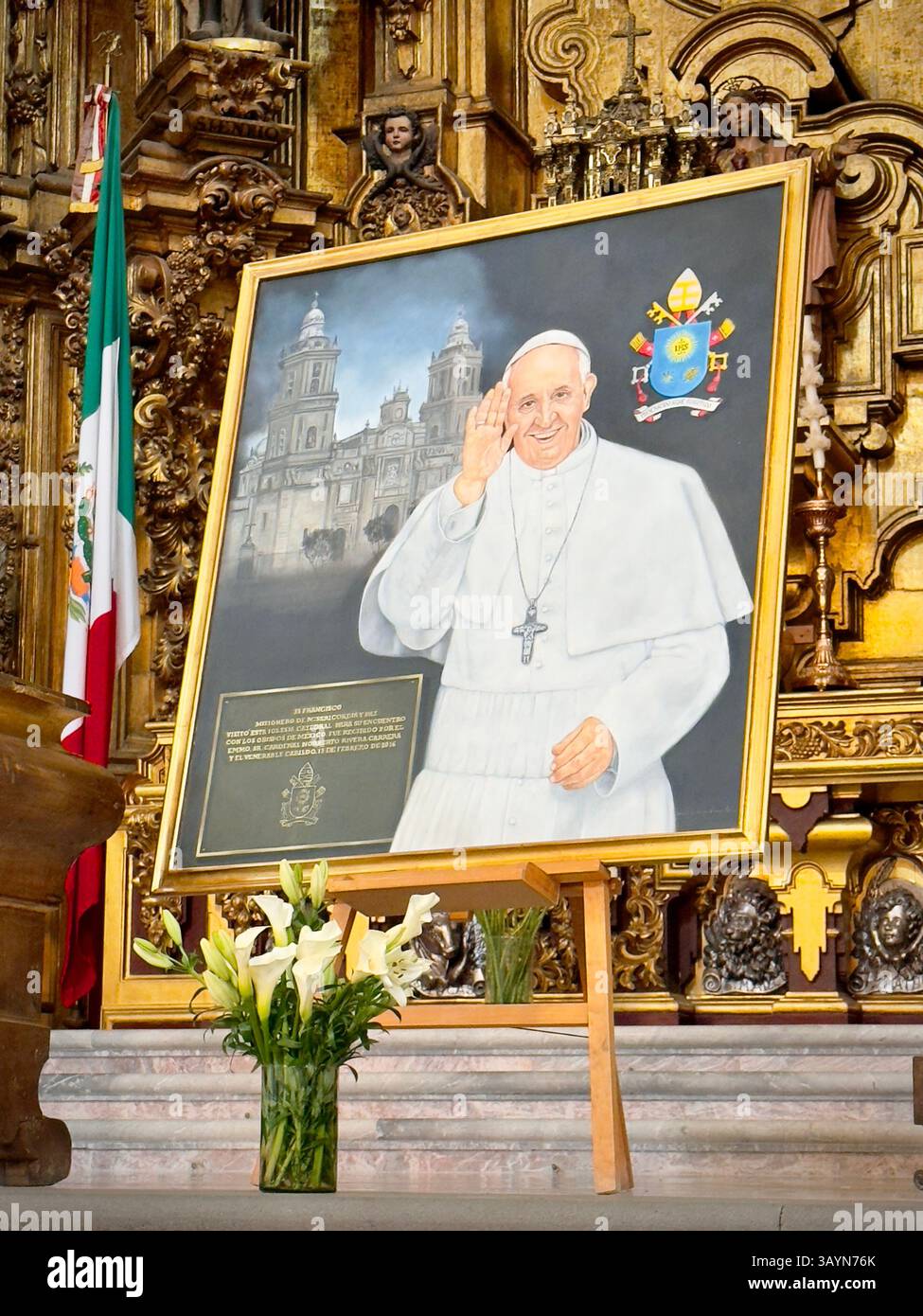 Mexico City, Mexico. 22nd Apr, 2025. Image of Pope Francis in Mexico ...