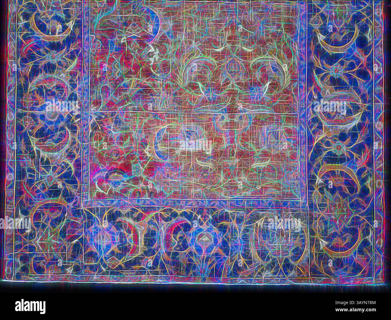 A vibrant tapestry of intricate patterns and designs, featuring ...