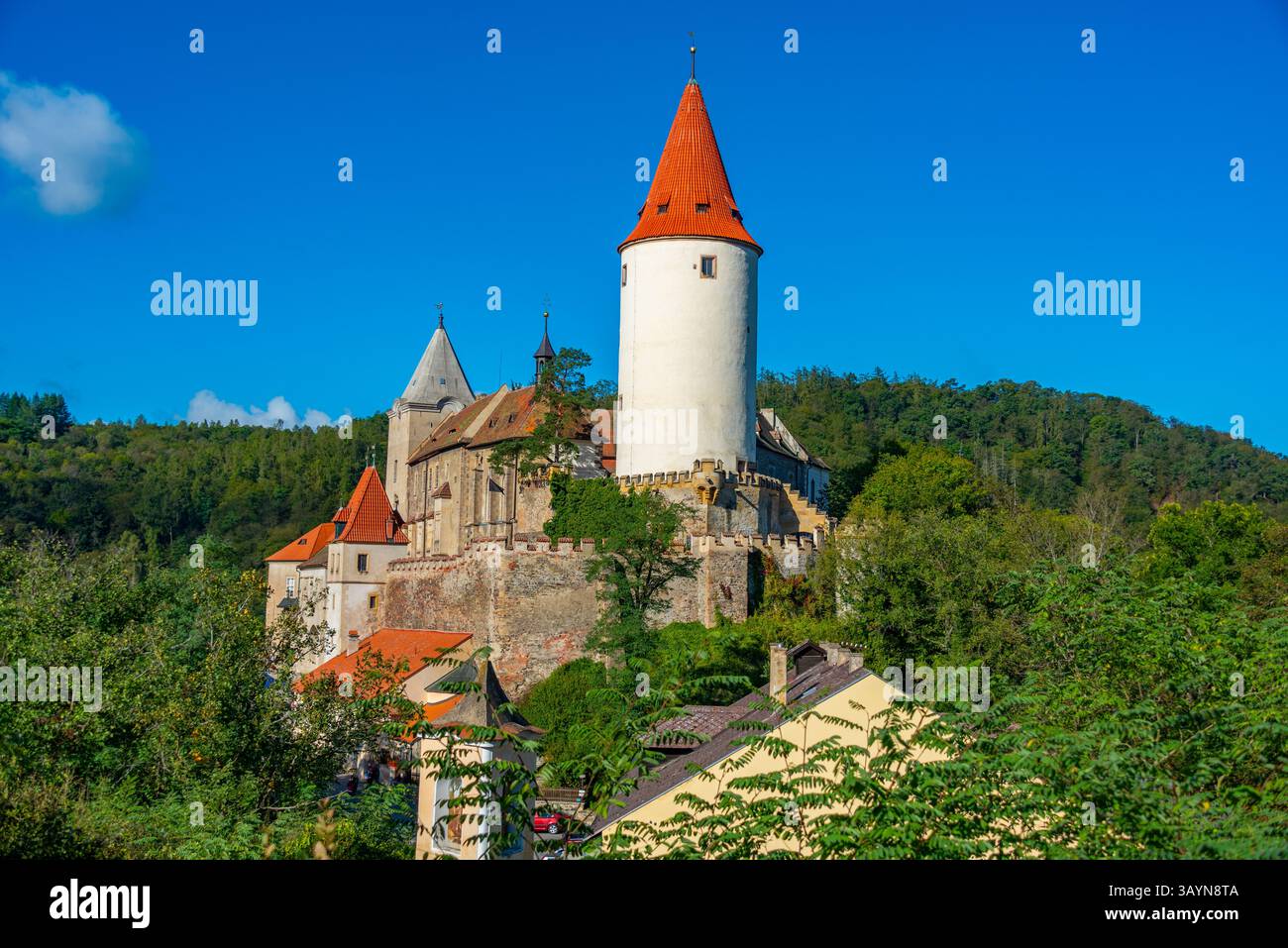 Panorama view of Krivoklat castle in Czech republic.IMAGE Stock Photo ...