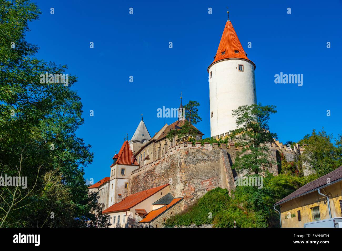 Panorama view of Krivoklat castle in Czech republic.IMAGE Stock Photo ...