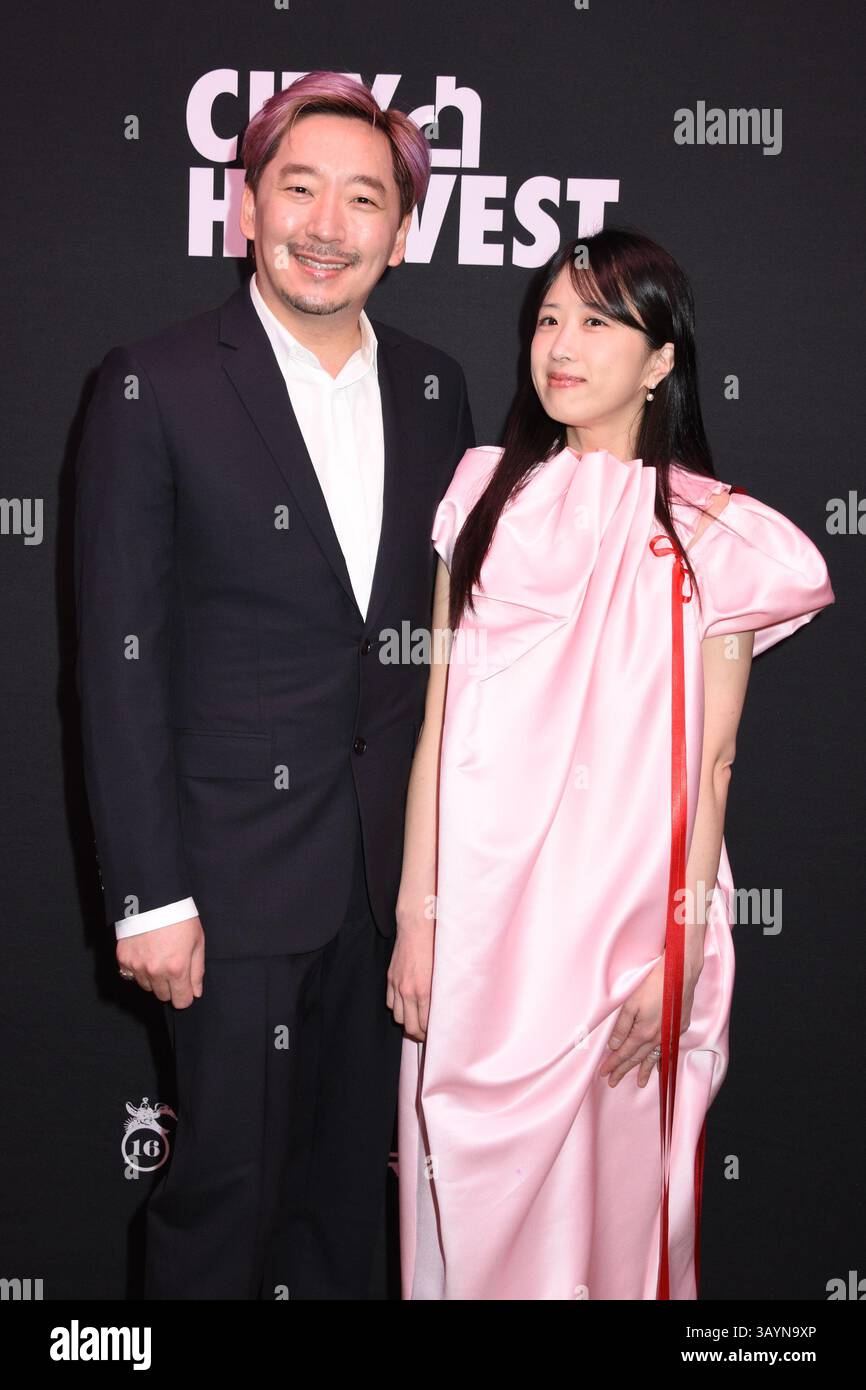 New York, NY, USA. 22nd Apr, 2025. Junghyun Park and Ellia Park at the City Harvest Presents The ...