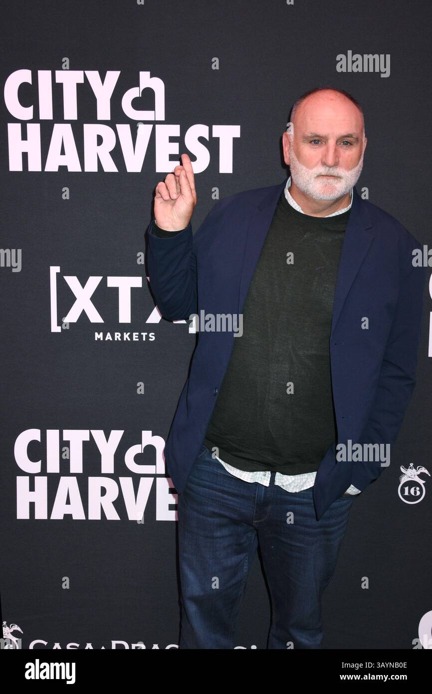 New York, NY, USA. 22nd Apr, 2025. Jos Andr s at the City Harvest Presents The 2025 Gala ...