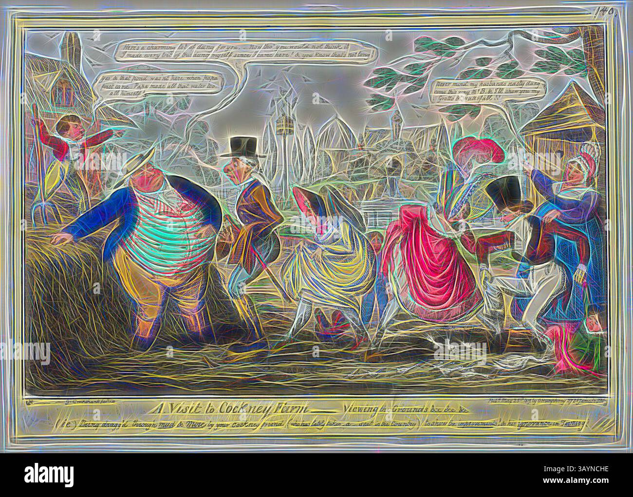 Background features people engaged hi-res stock photography and images ...