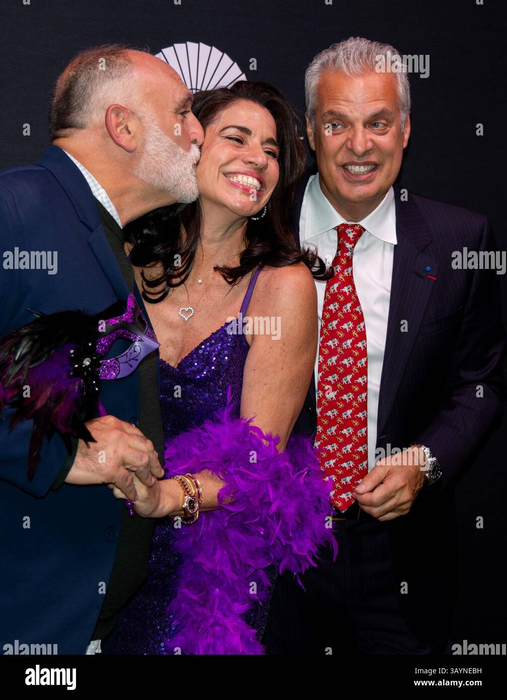 Ny. 22nd Apr, 2025. Jose Andres, Sandra Ripert, Eric Ripert at arrivals ...