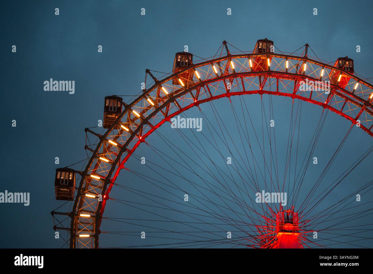 Illustration on the topics Vienna/Vienna election/Prater/Ferris wheel - The image shows a view ...