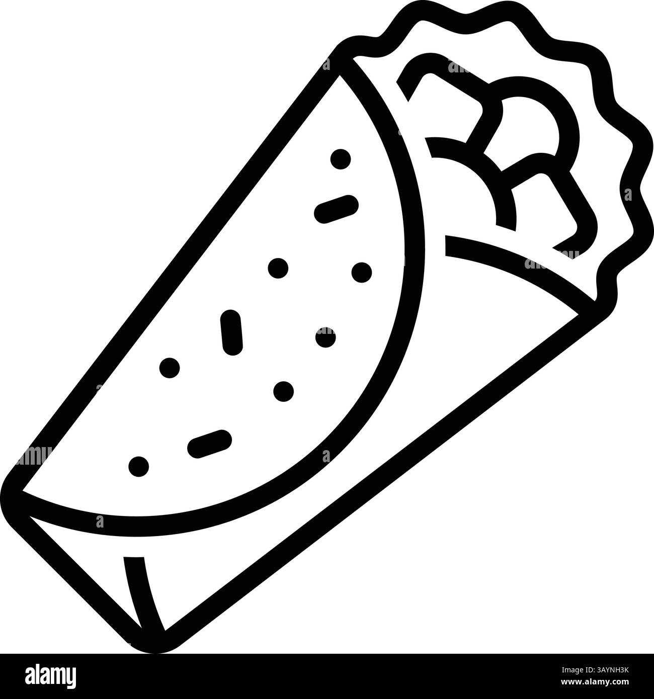 Icon for roll, shawarma Stock Vector Image & Art - Alamy