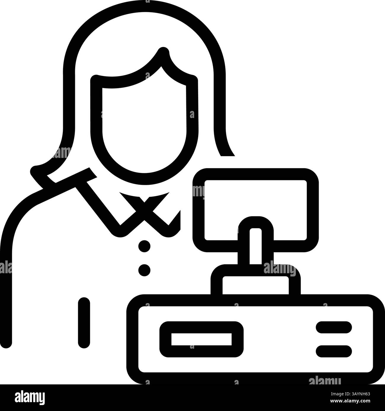 Cashier sign Cut Out Stock Images & Pictures - Alamy