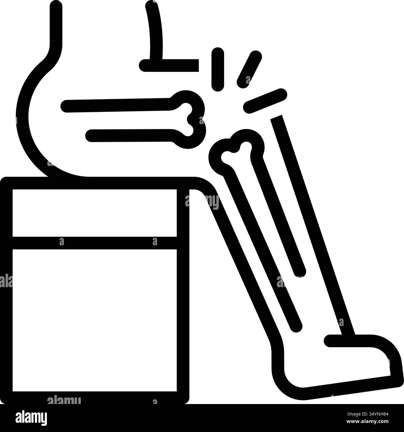 Inflammation icon Black and White Stock Photos & Images - Alamy