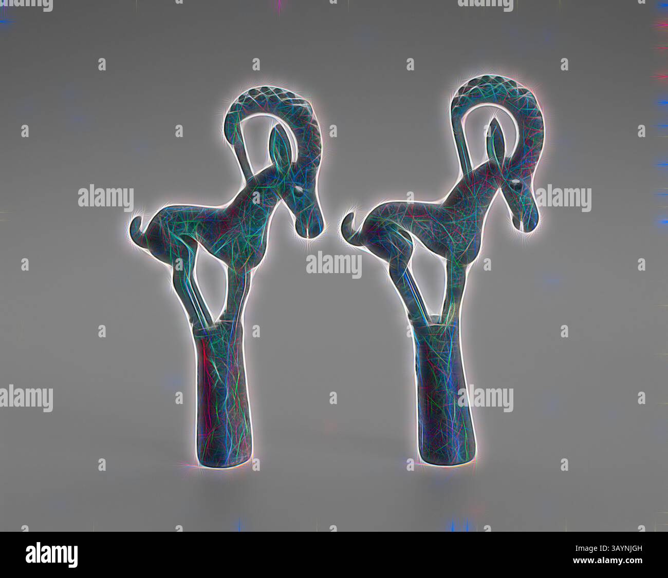 Stylized figurines of goats hi-res stock photography and images - Alamy