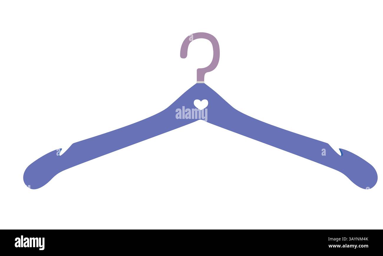 Heart hanger with elegant design for organizing and displaying clothes ...