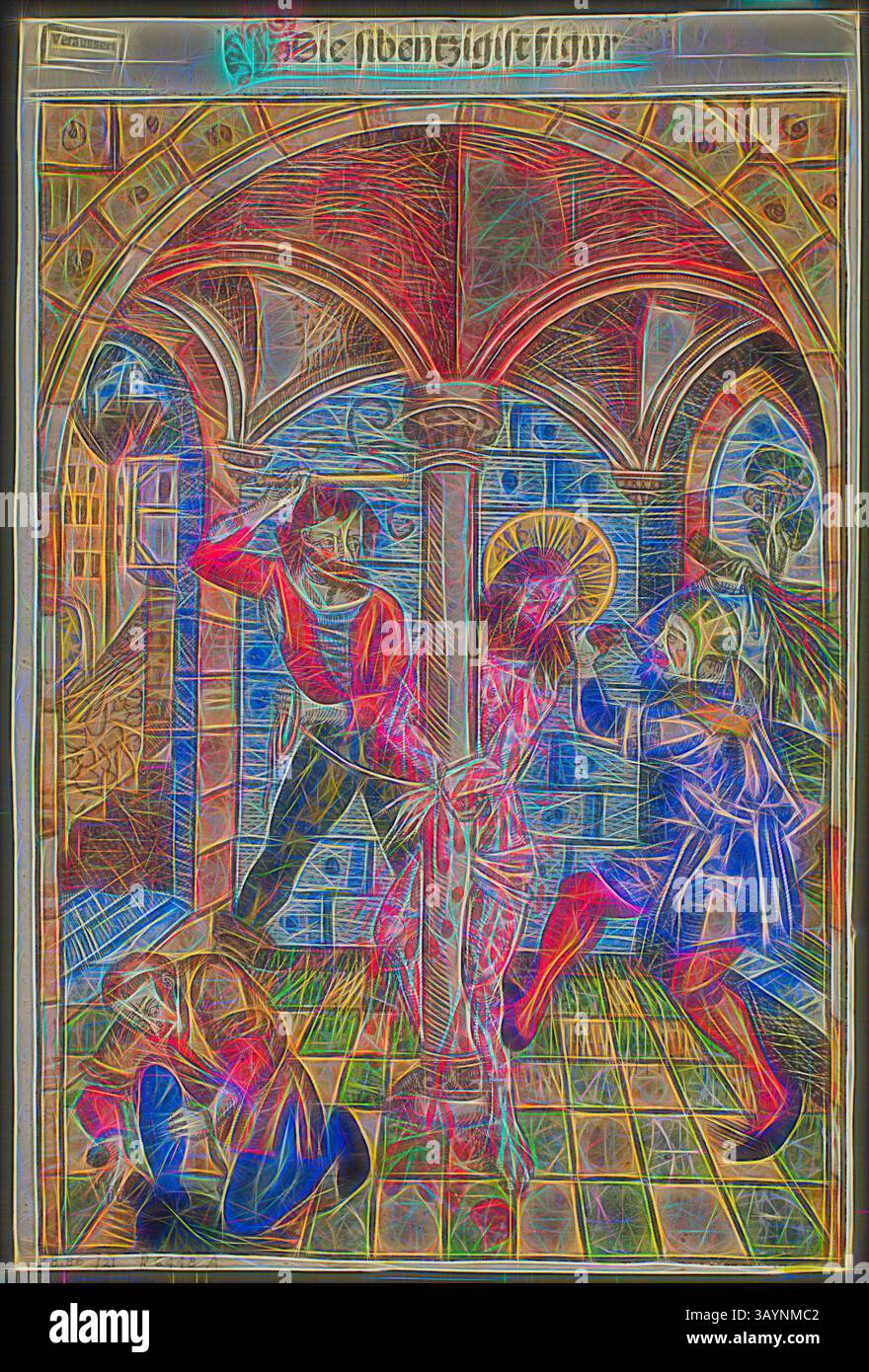 A vivid depiction of a historical scene featuring figures engaged in a ...
