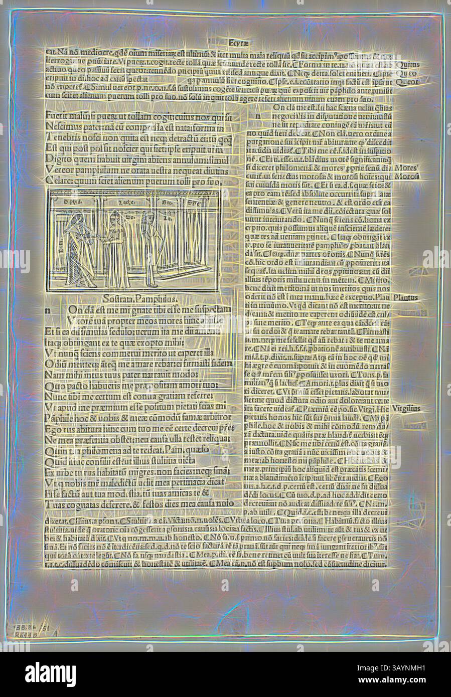 An ancient text features intricate illustrations and detailed script ...