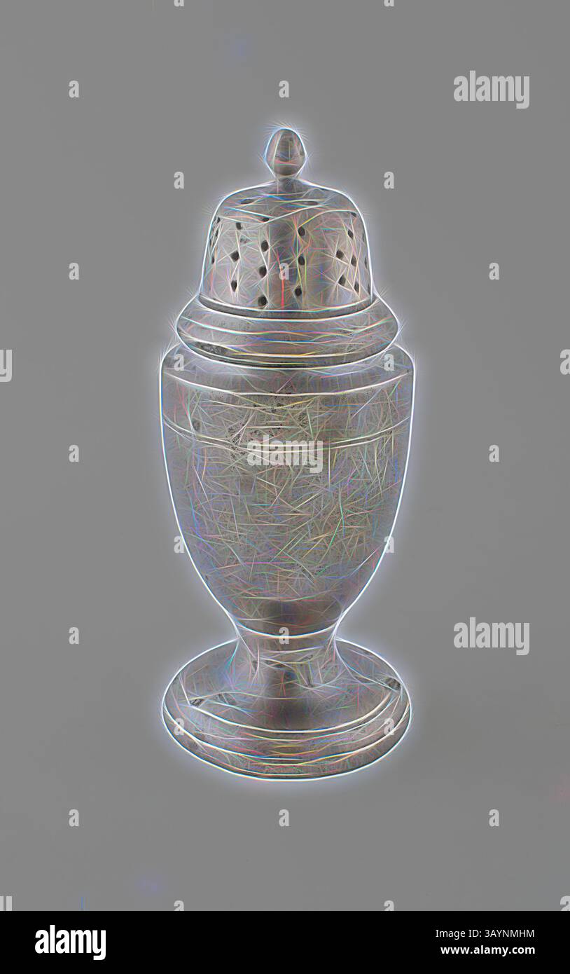 A beautifully detailed urn with intricate patterns and a rounded lid ...