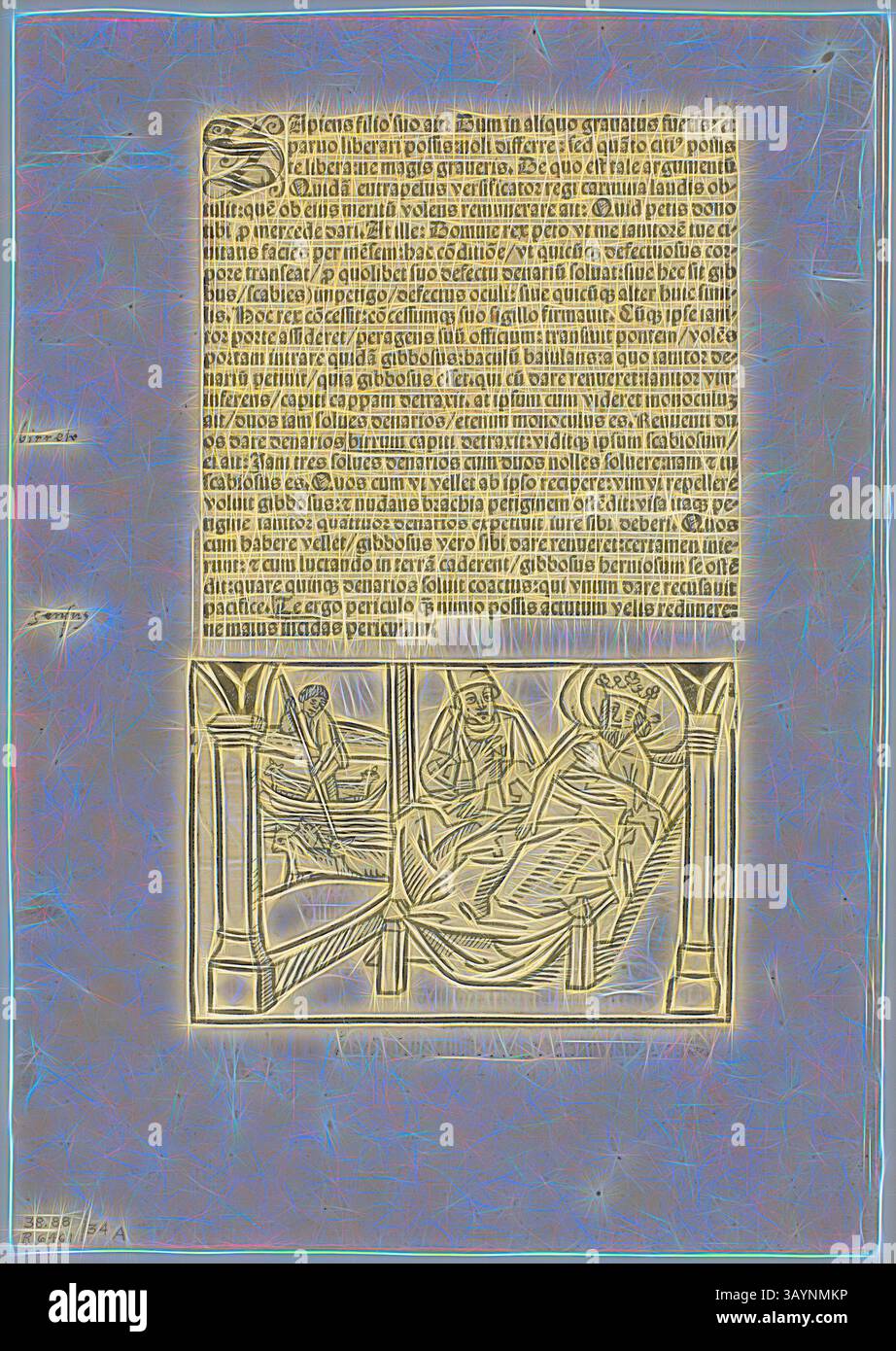 An ancient manuscript features intricate calligraphy and detailed ...