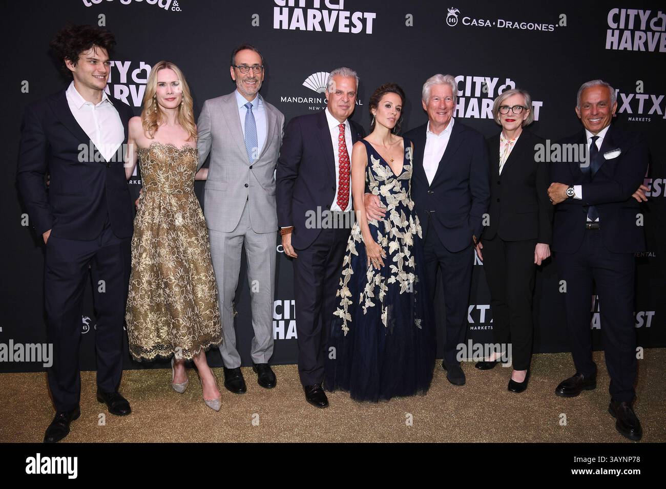 New York, USA. 22nd Apr, 2025. (L-R) Homer James Jigme Gere, Stephanie ...