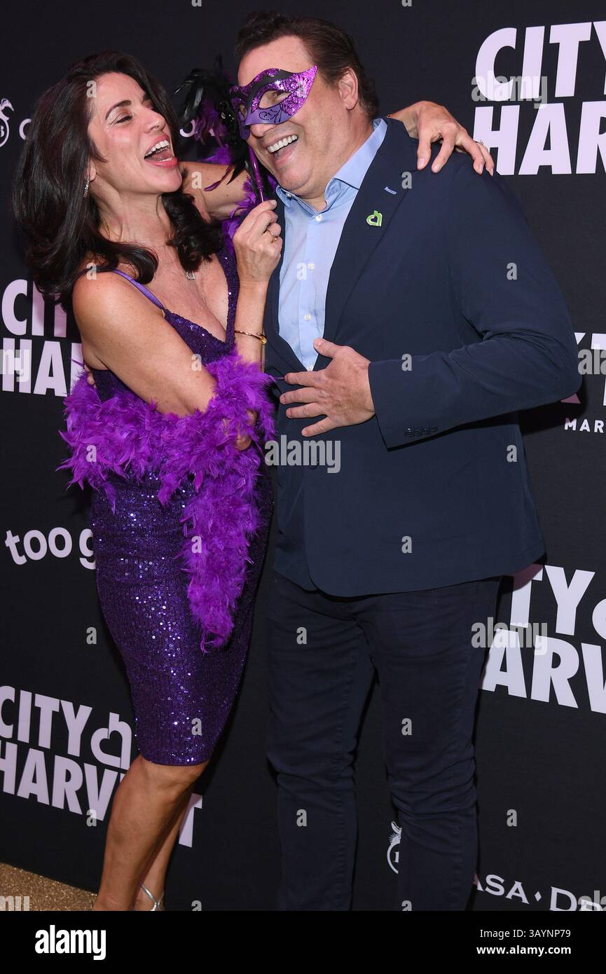 New York, USA. 22nd Apr, 2025. (L-R) Sandra Ripert and Rocco DiSpirito ...