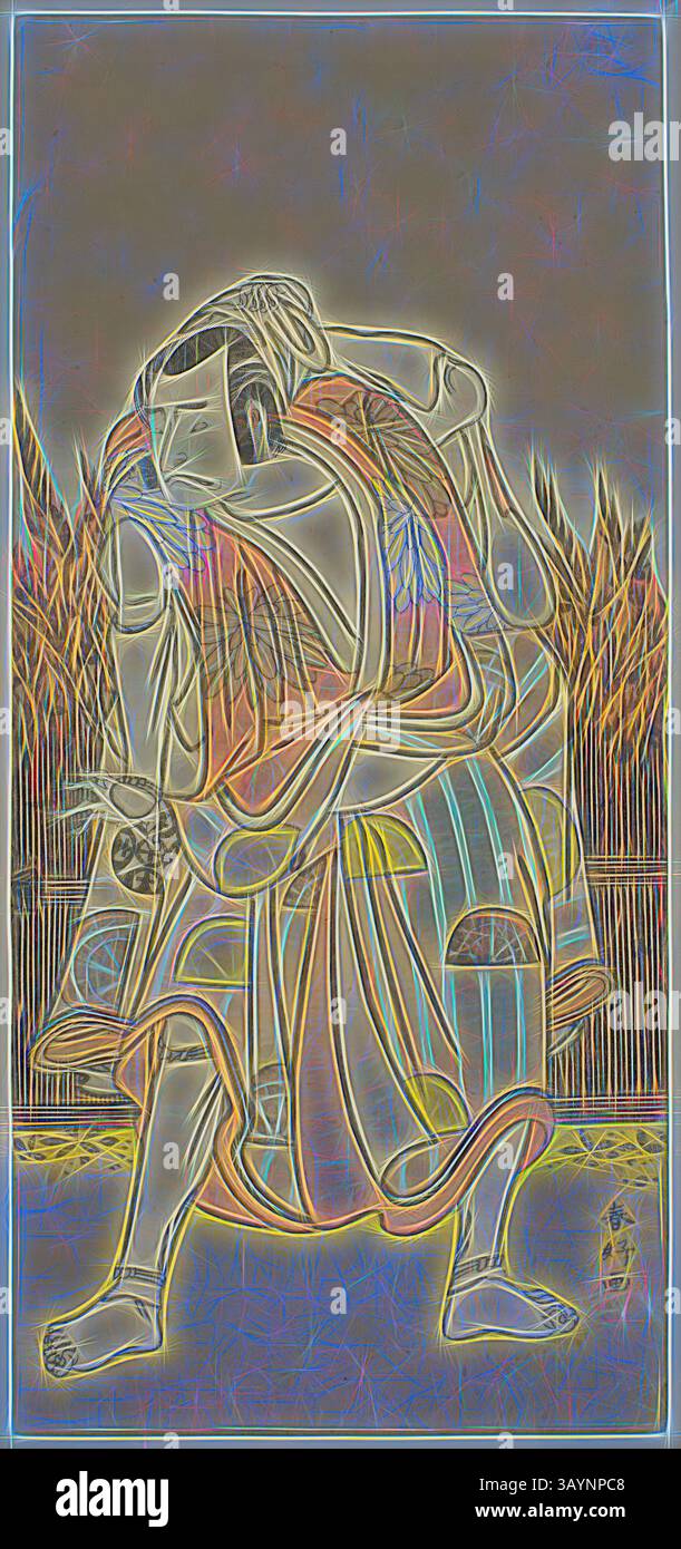 A figure in intricate robes and dynamic pose appears to be caught in ...