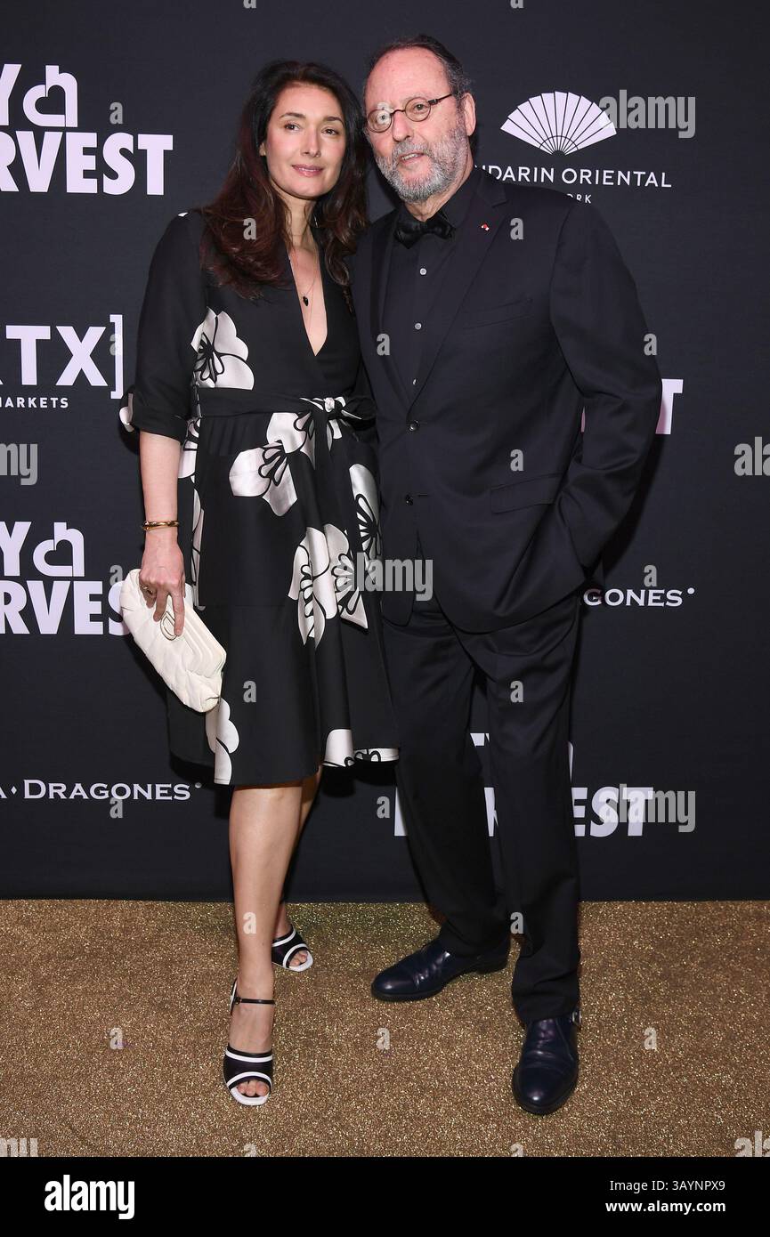 New York, USA. 22nd Apr, 2025. (L-R) Zofia Borucka and Jean Reno attend ...