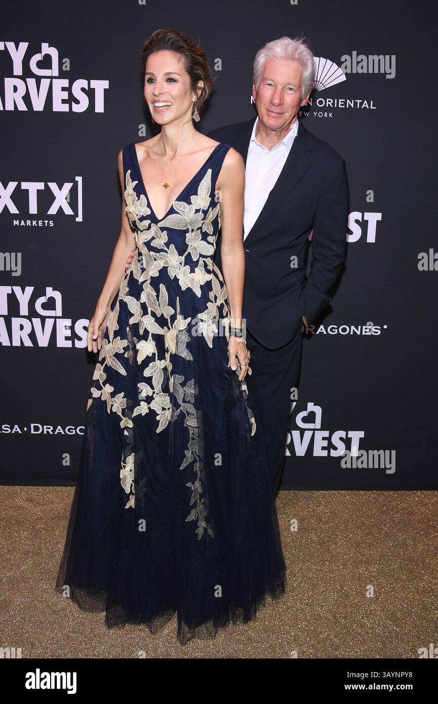 New York, USA. 22nd Apr, 2025. (L-R) Alejandra Silva and Richard Gere attend City Harvest ...