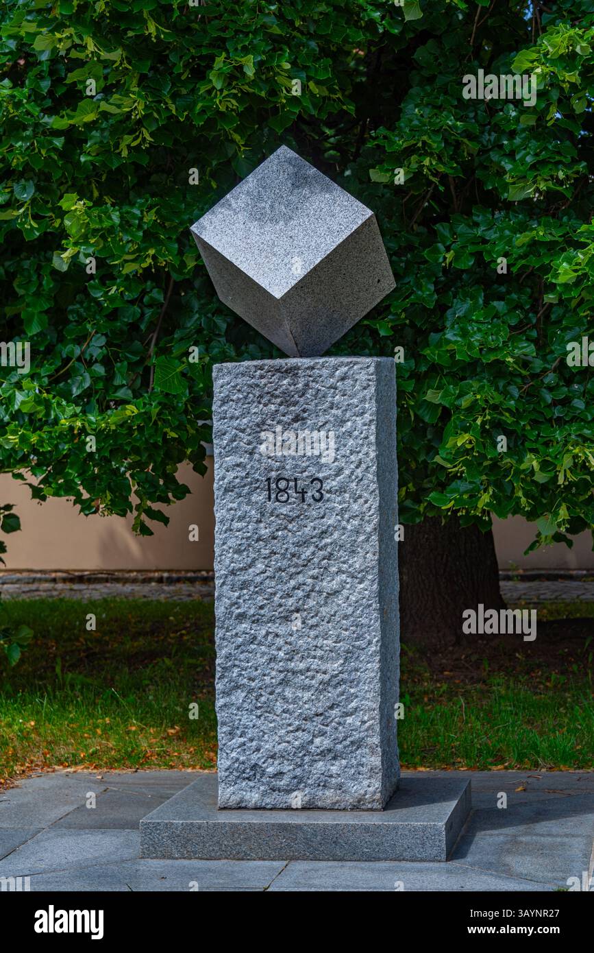 Dacice, Czech republic, June 29, 2024: Monument to the sugar cube in ...