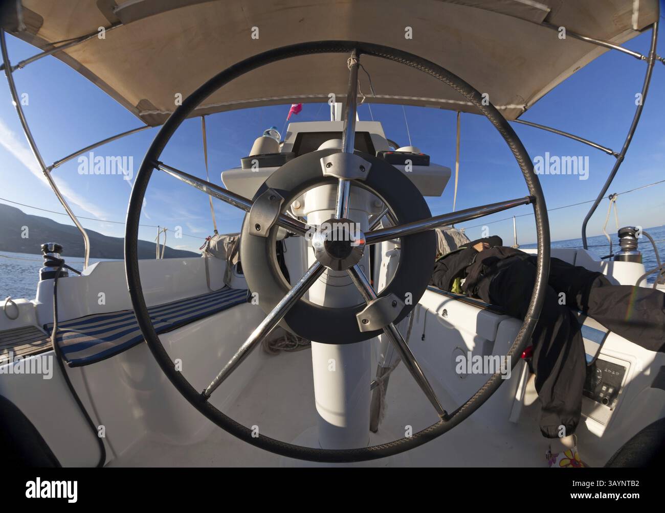 Sailboat yacht cockpit hi-res stock photography and images - Alamy