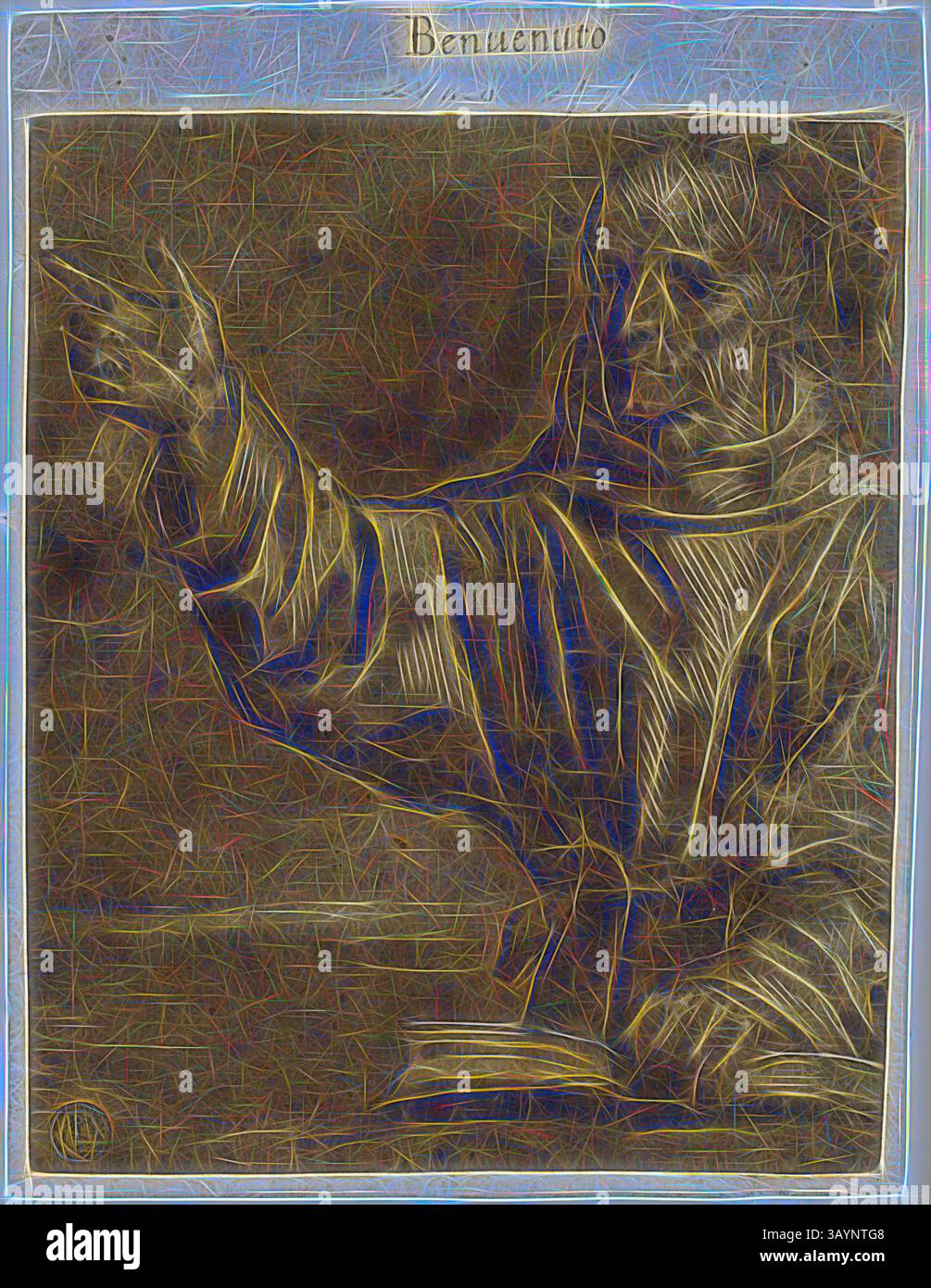 Figure gestures raised hand hi-res stock photography and images - Alamy