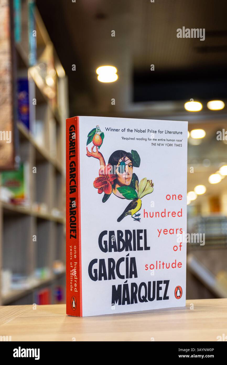 Close-up of Gabriel García Márquez's One Hundred Years of Solitude ...