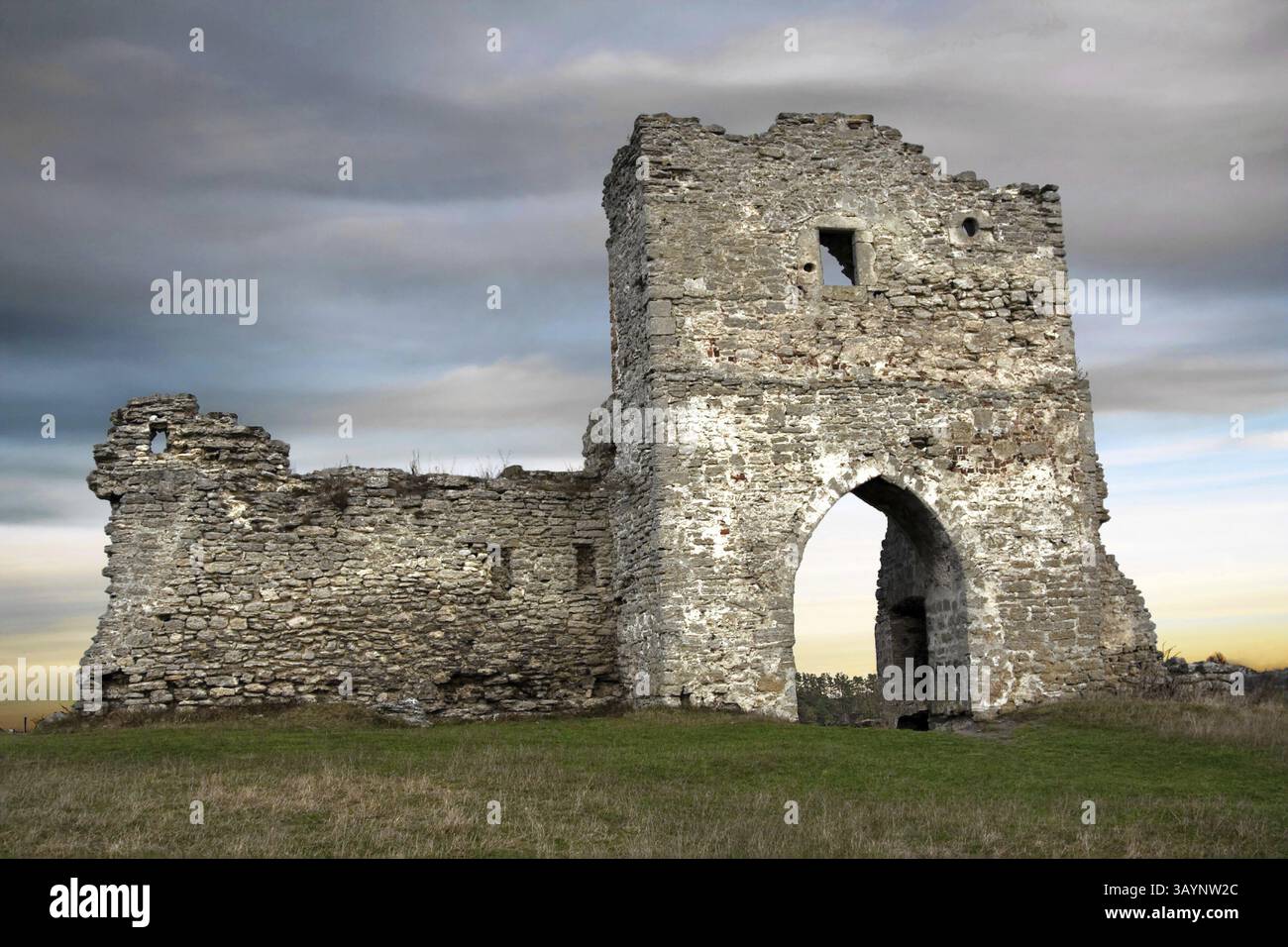 Ruined gates of cossack castle Stock Photo - Alamy