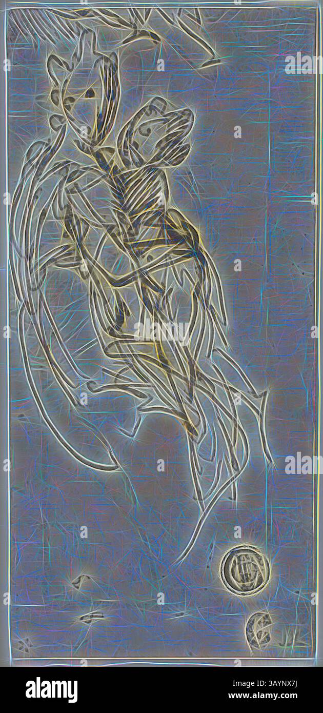 An ethereal scene featuring two intertwined figures, one appearing ...