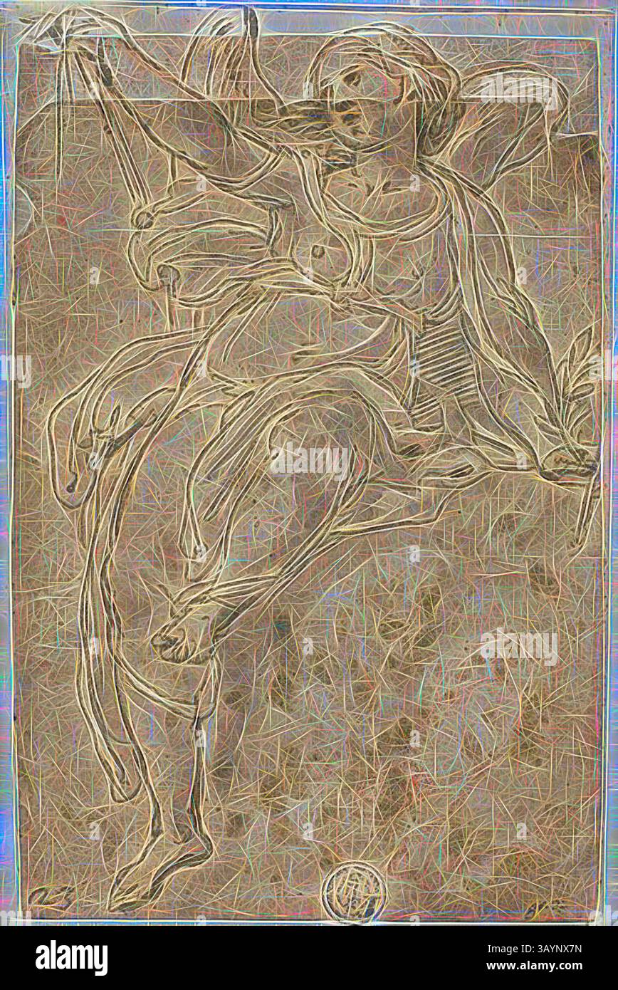 A celestial figure, elegantly poised, captures a moment of grace ...