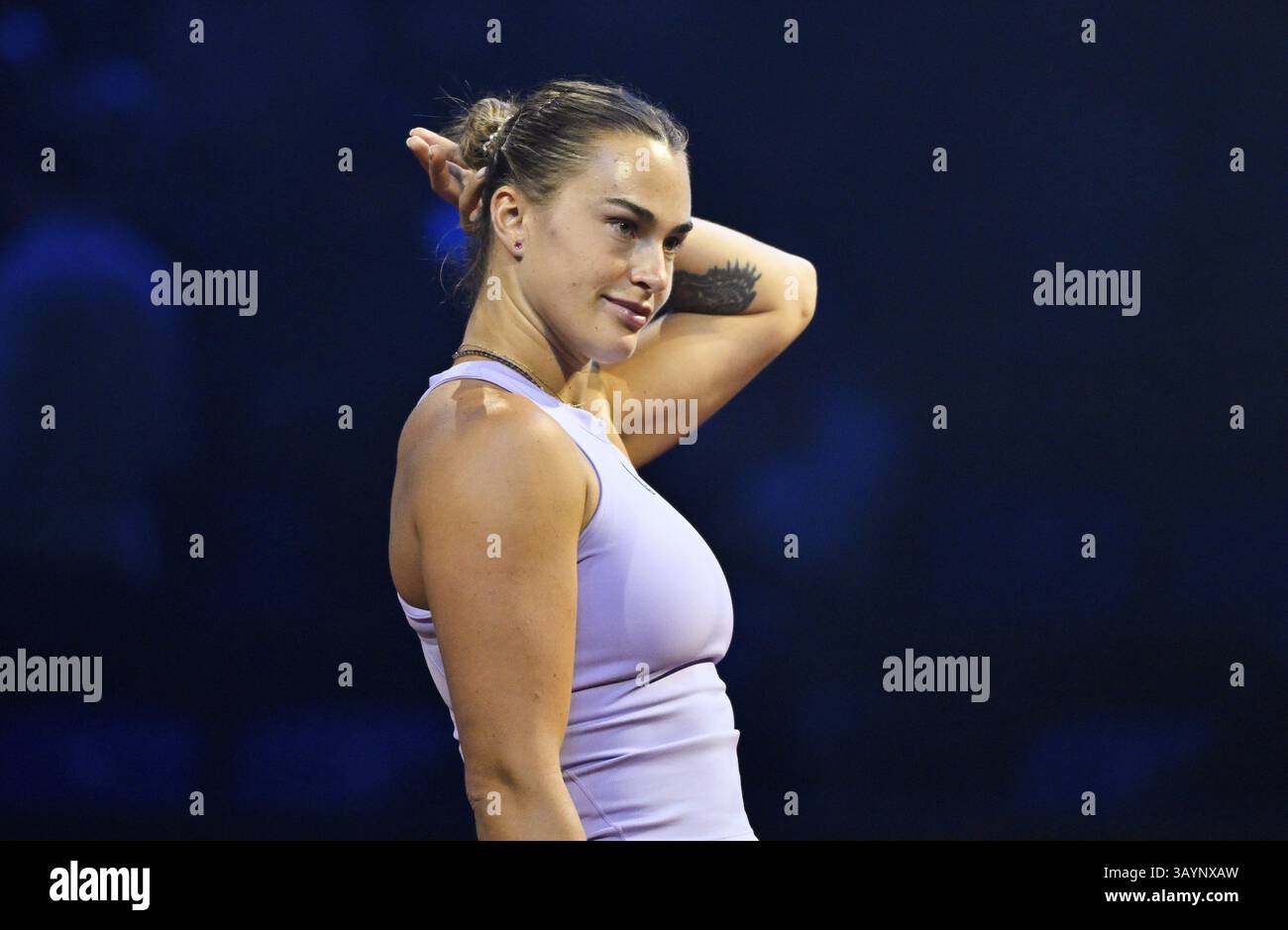 Aryna Sabalenka BLR, portrait, gesture, smiles, tennis ladies Porsche ...