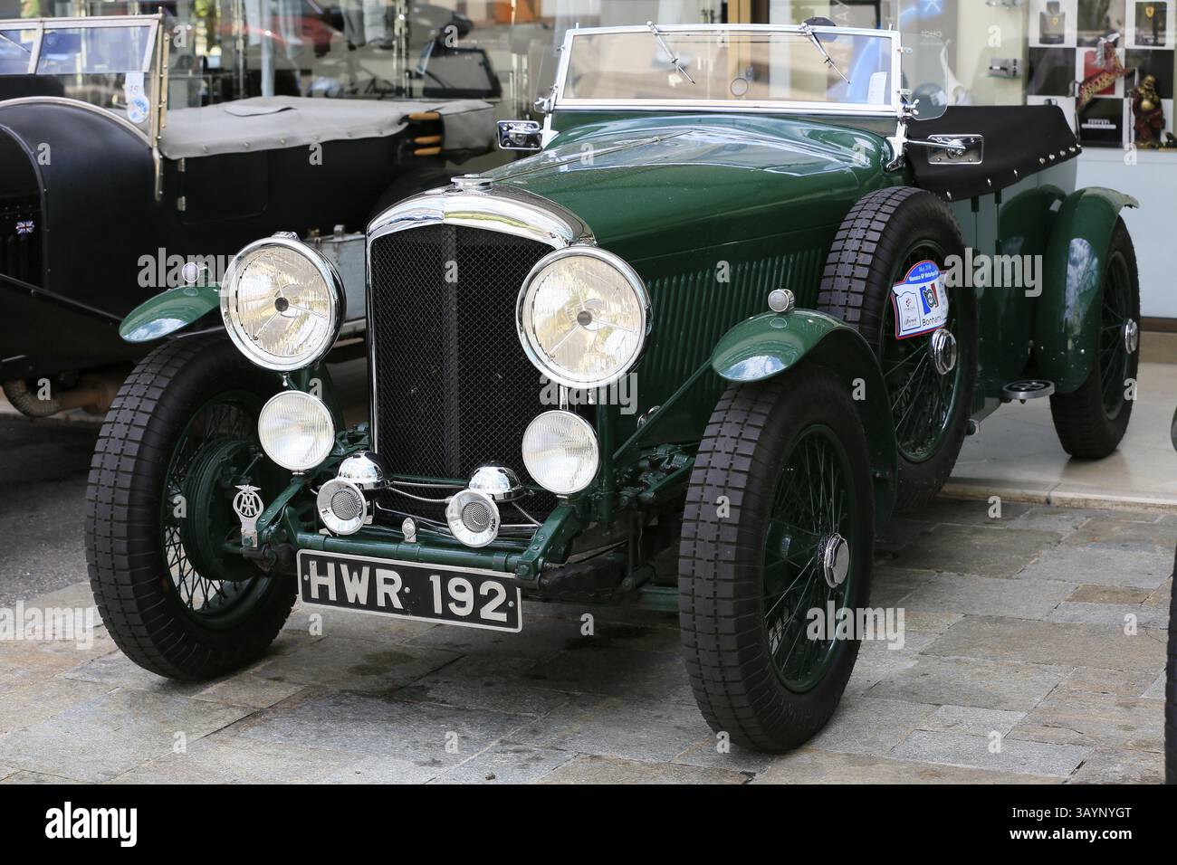 Bentley sports car of the 1920s, during the 10th Grand Prix Monaco ...