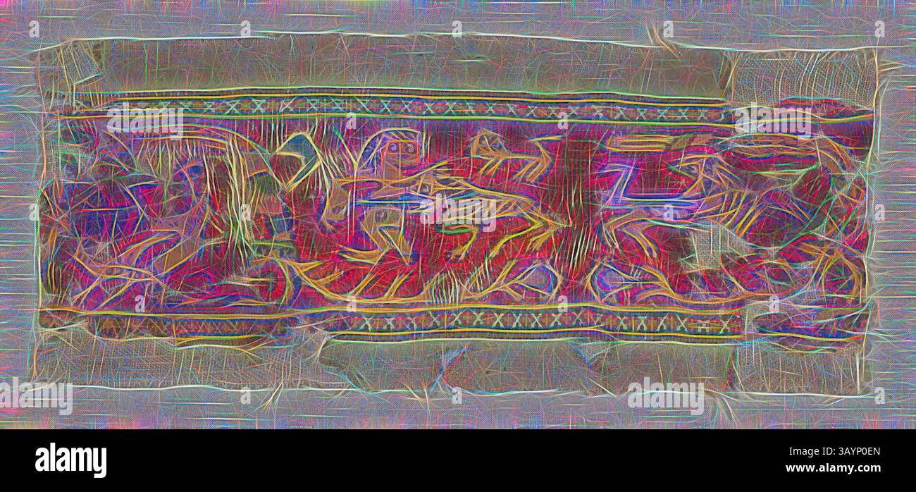 A vibrant, abstract representation showcasing intricate patterns and ...