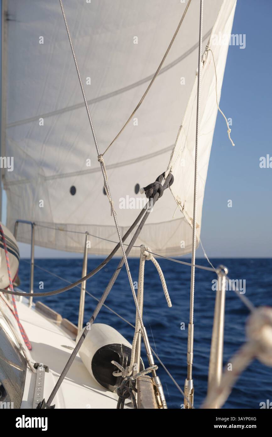 Sailing ship rigging masts shrouds hi-res stock photography and images ...