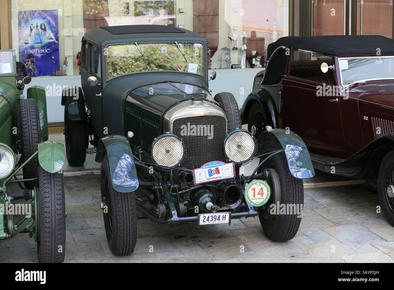 Bentley sports car of the 1920s, during the 10th Grand Prix Monaco ...