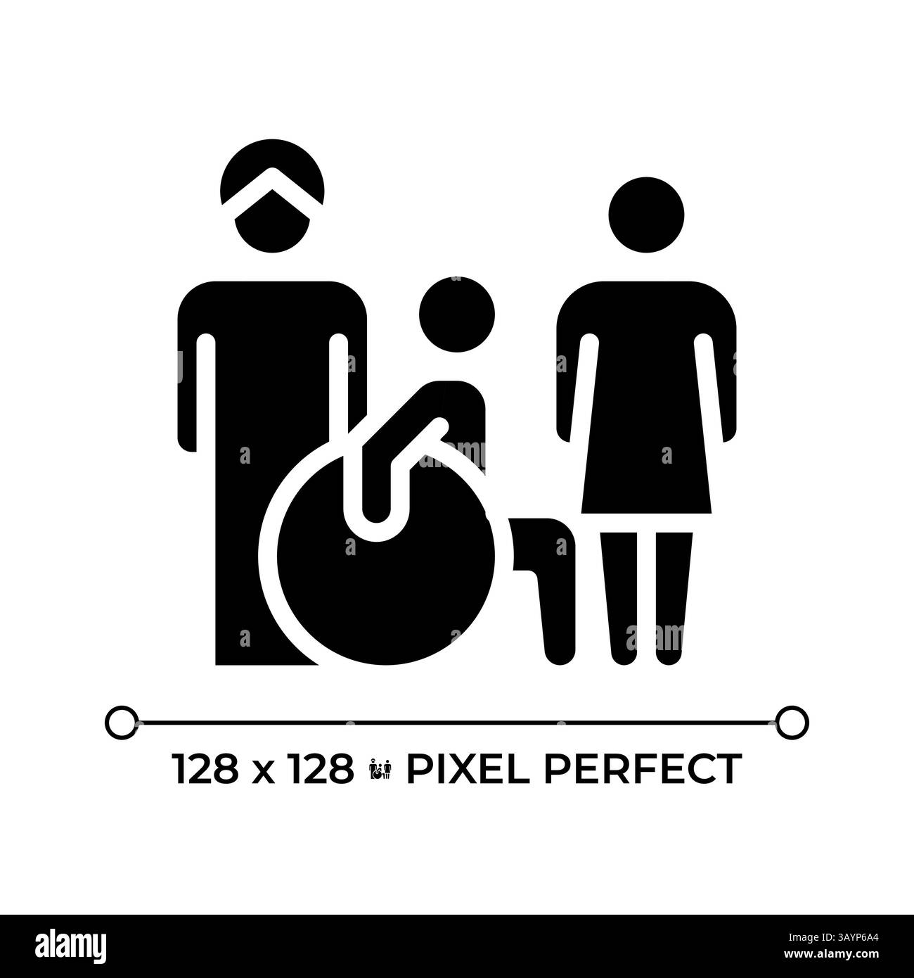 Freedom from discrimination pixel perfect glyph solid icon Stock Vector ...