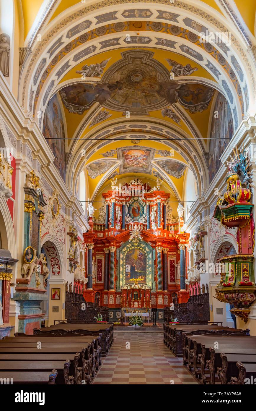Poznan, Poland, August 16, 2024: Interior of Church of St. Anthony of ...