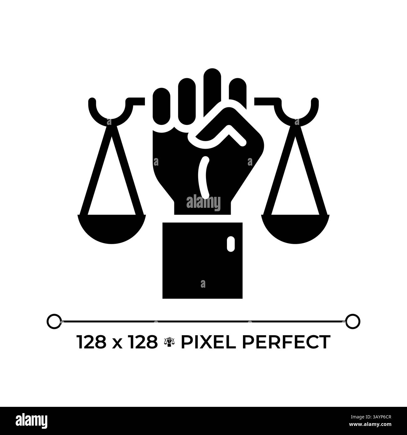 Right to recognition as person before law glyph solid icon Stock Vector ...