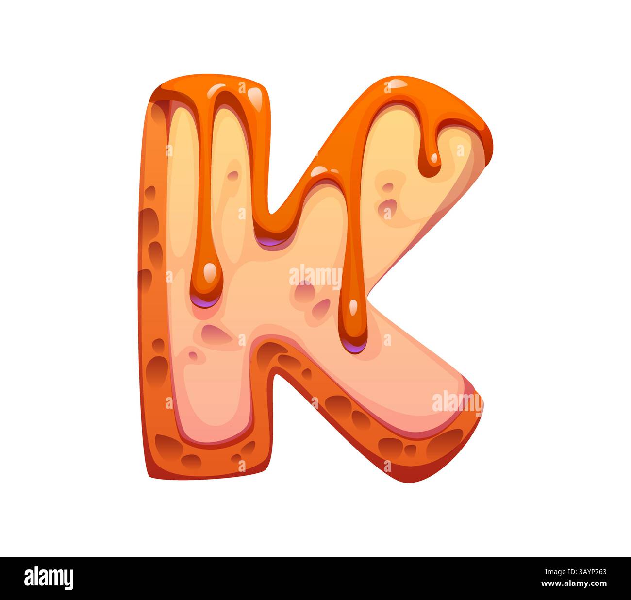 Dessert font, sweet candy type of confectionery with caramel syrup ...