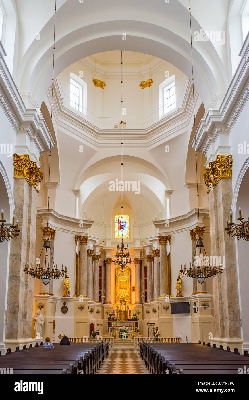 Chelm, Poland, August 22, 2024: Interior of Basilica of the Birth of ...