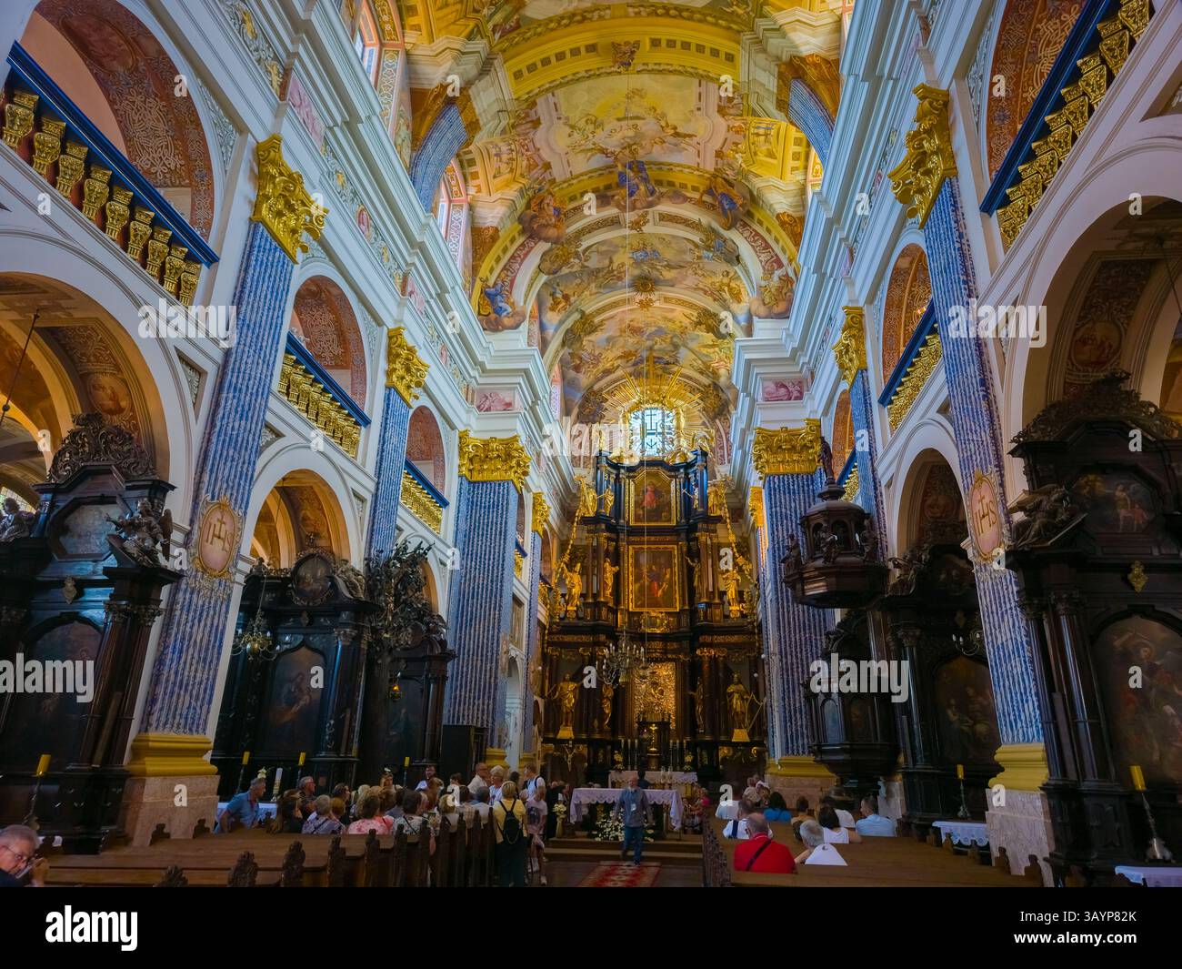 Swieta Lipka, Poland, August 24, 2024: Interior of Marian Sanctuary in ...