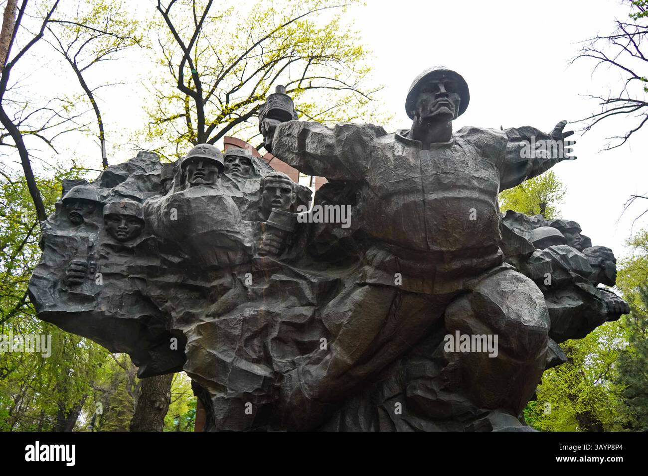 Monument Feat. In honor of the Panfilov fighters of the 316th Infantry ...